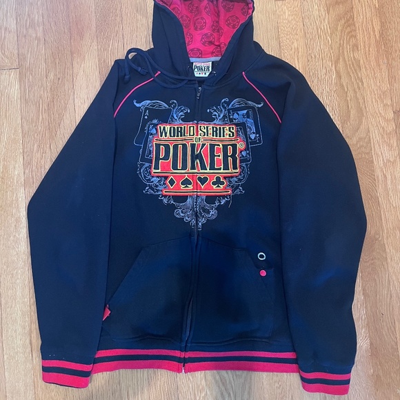 Sweaters | Wsop World Series Of Poker Zip Up Sweatshirt Men Large ...
